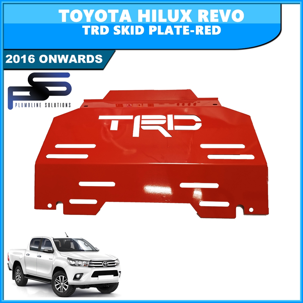 Toyota Hilux Revo Car Skid Plate TRD RED / BLACK 2016- Onwards Year ...
