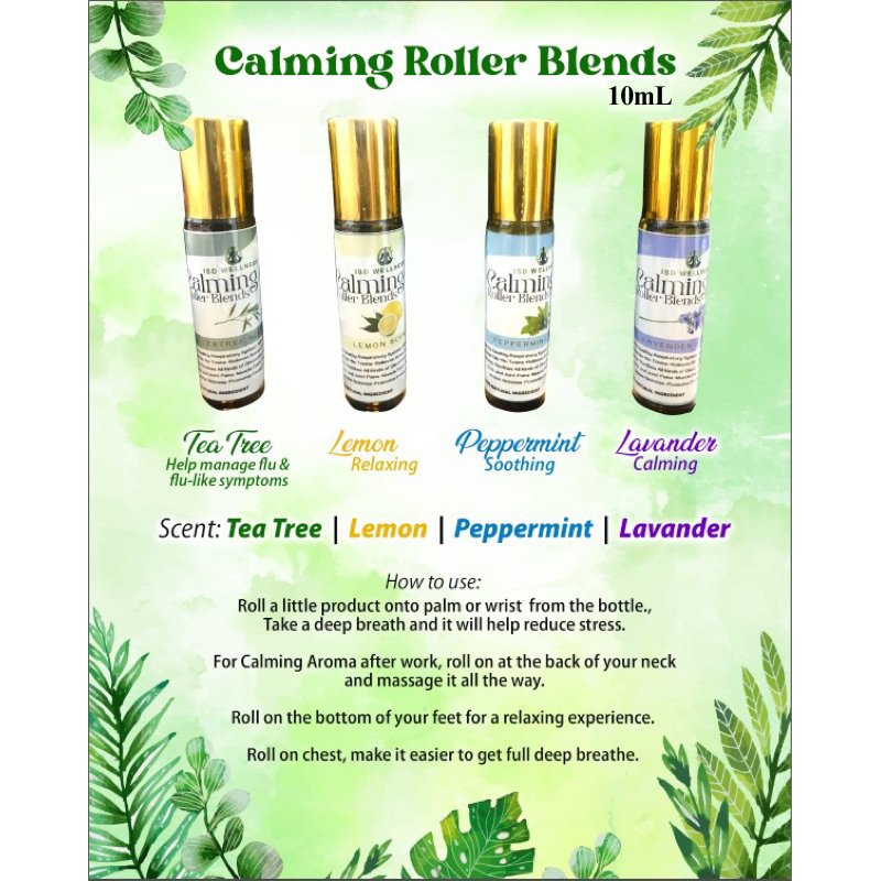 Calming Oil Roller Blends 10mL | Shopee Philippines