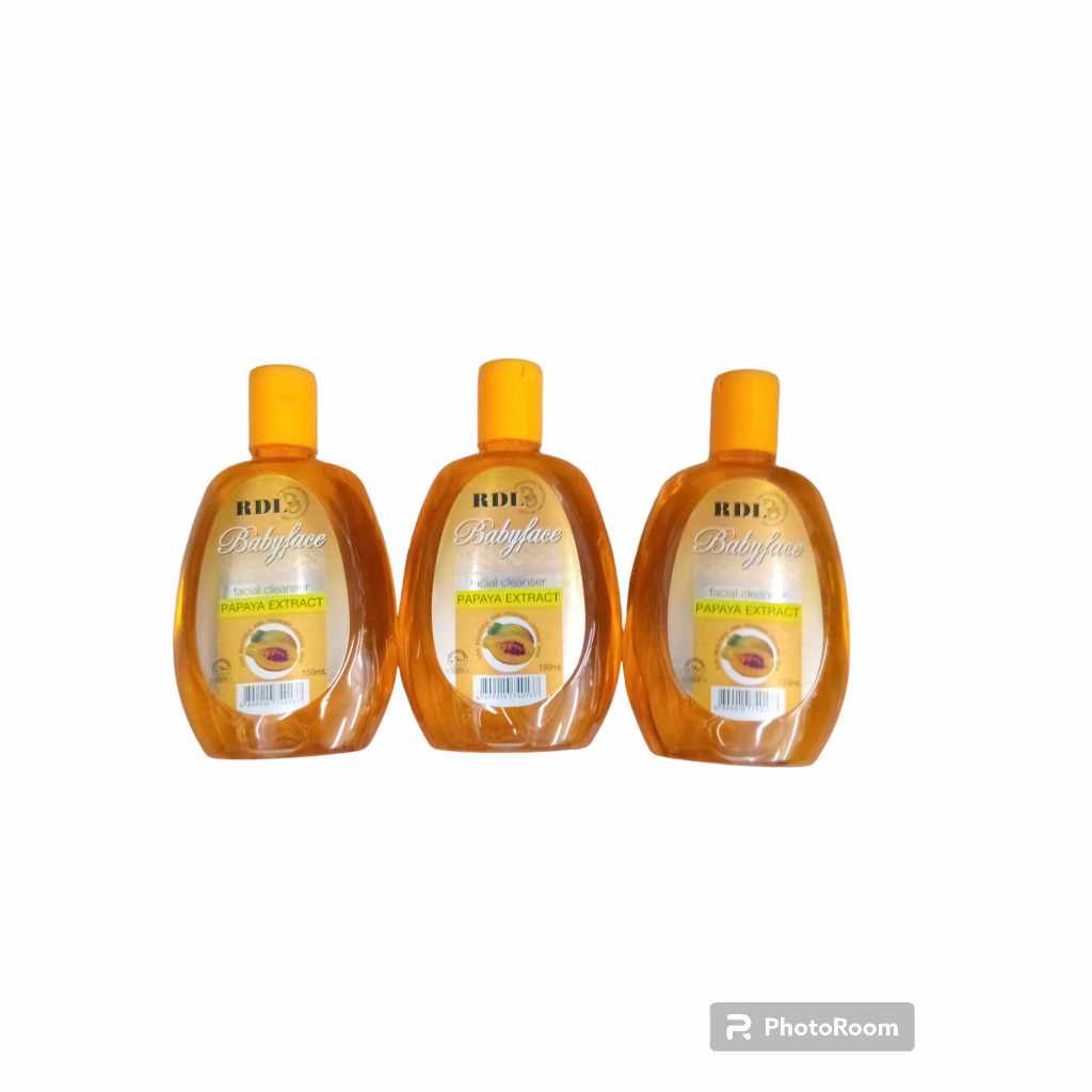 RDL Baby Face Facial Cleanser Papaya Extract 150ml (3-Bottles) | Shopee ...