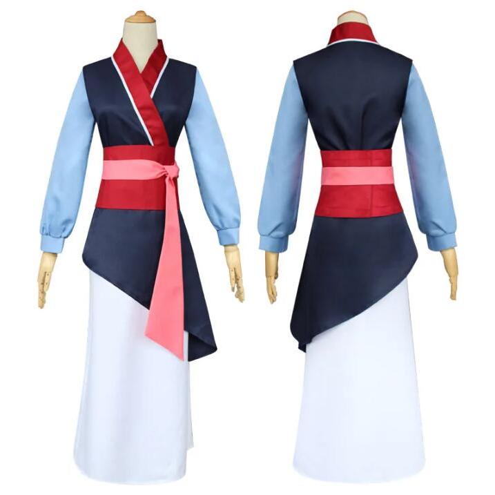 Movie Cosplay Hua Mulan Costume Traditional Chinese Style Clothes Belt ...