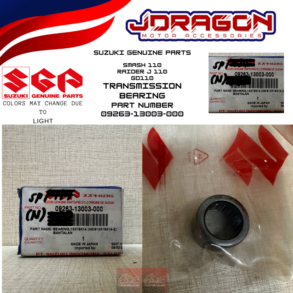 SGP TRANSMISSION BEARING (SMASH 110/RAIDER J 110/GD110/SHOGUN) GENUINE ...