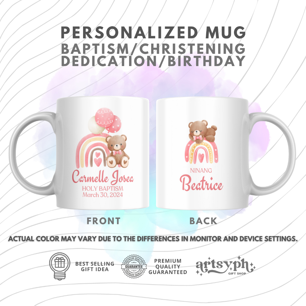 [FREE Gift Box] Personalized Mugs | Gifts Souvenirs Baptism Christening ...