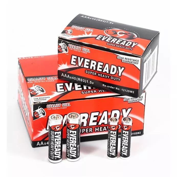 [ATS] WHOLESALE EVEREADY BATTERY 1BOX AA/AAA HEAVYDUTY BATTERY | Shopee ...