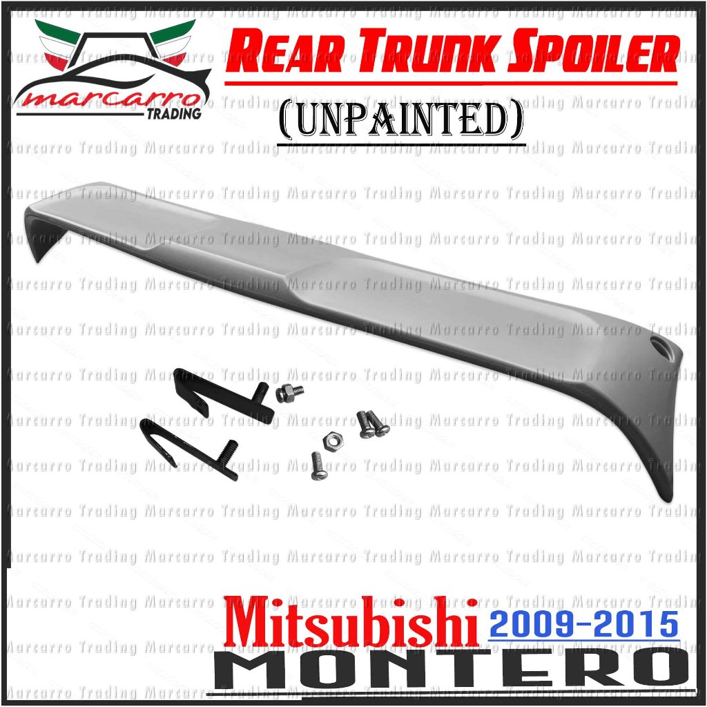 Mitsubishi Montero 2009-2015 GTV Clip Type Rear Trunk Spoiler ...