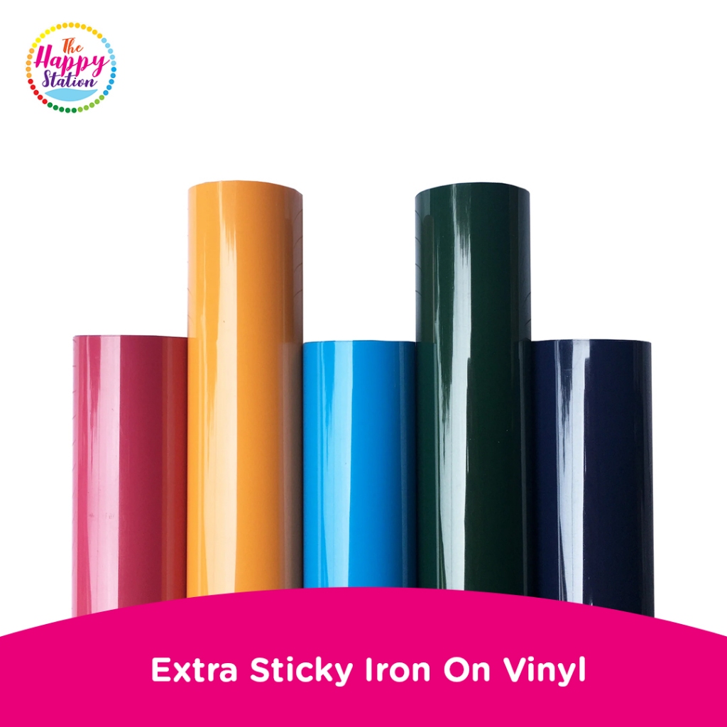 THE HAPPY STATION | Extra Sticky Iron On Vinyl | Shopee Philippines