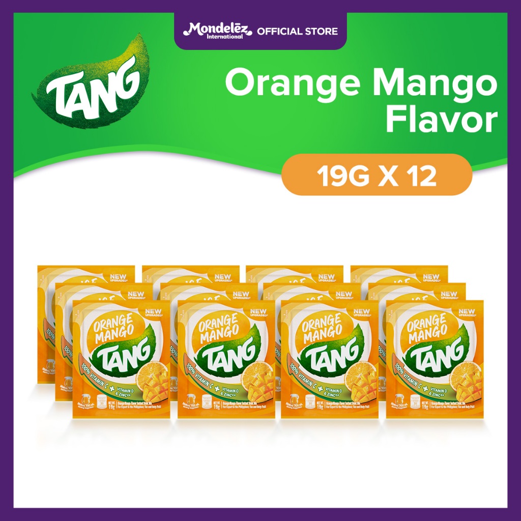 Tang Instant Drink Mix - Orange Mango Flavor 19g (Set of 12) | Shopee ...