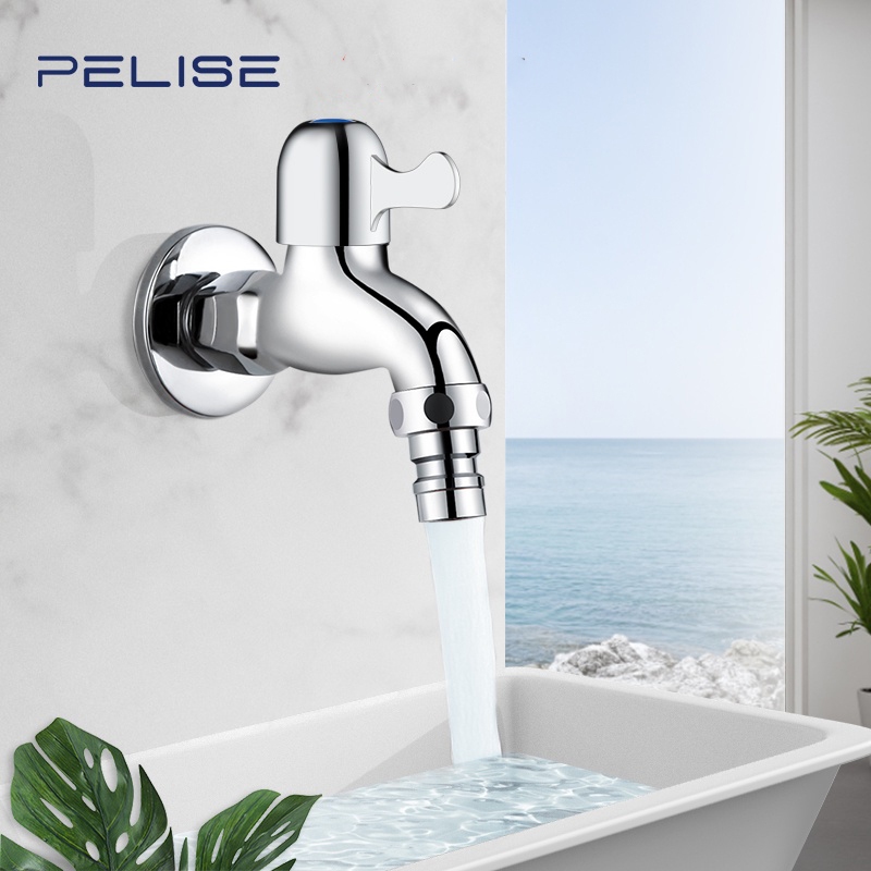 Pelise Stainless Steel Bathroom Faucet Kitchen Wall Mount Faucet ...