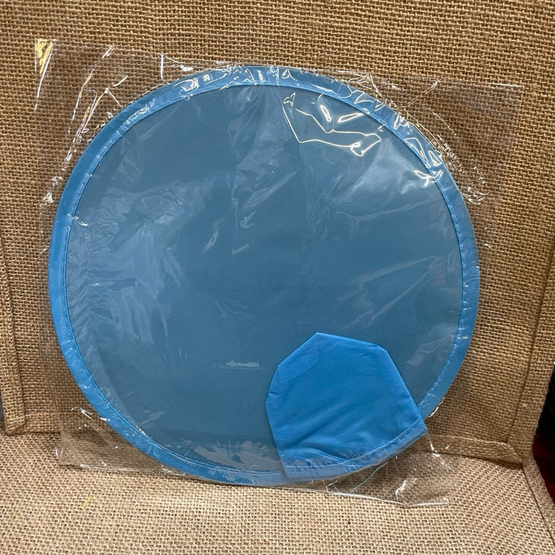 1Pc Foldable Round Fan Plain Colorful Nylon Frisbee Fan With Pouch ...