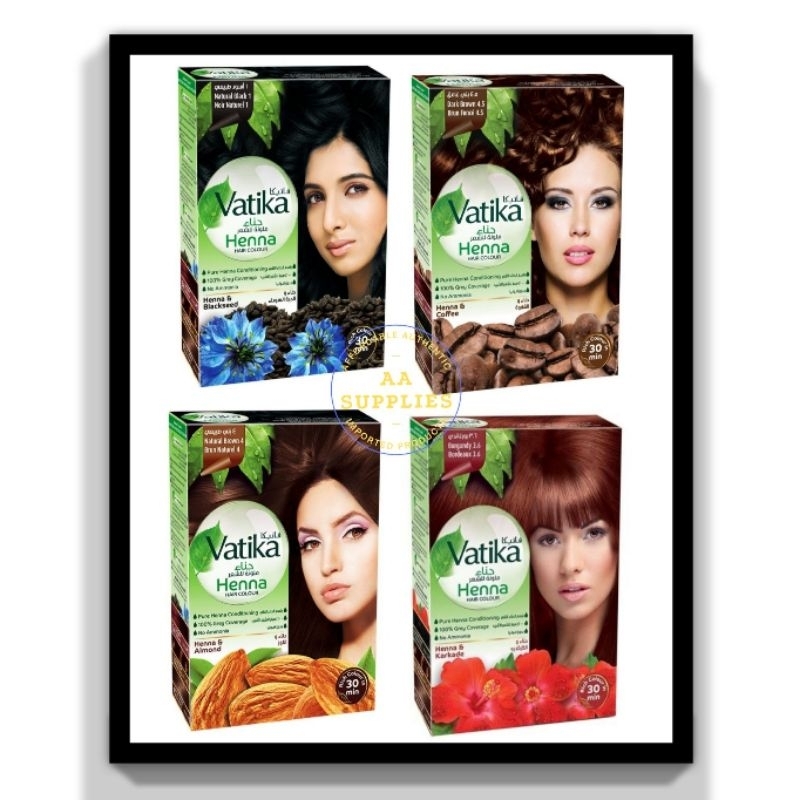 VATIKA HENNA HAIR COLOUR 60G (10GX6) | Shopee Philippines