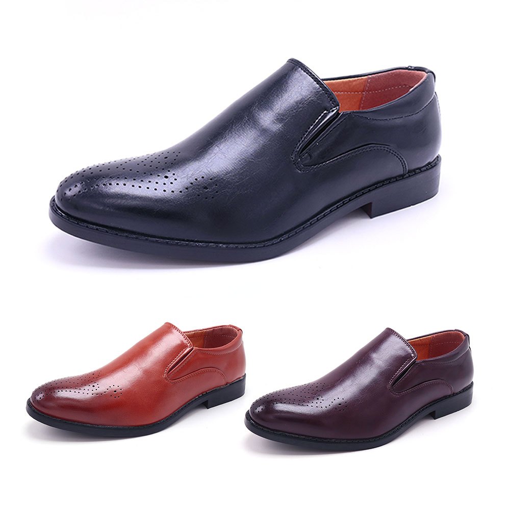 Men's Leather Formal/Office Shoes [BM-07] | Shopee Philippines
