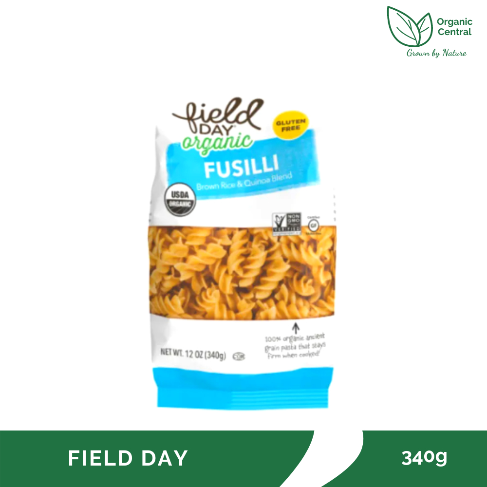Field Day Organic Gluten Free Fusilli Brown Rice & Quinoa Blend Pasta ...