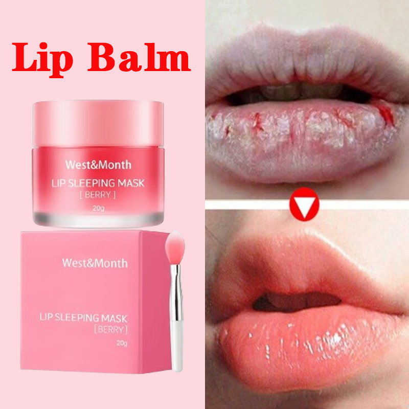 Lip Sleeping Mask Night Sleep Anti-Cracking Lips Care Moisturizing ...