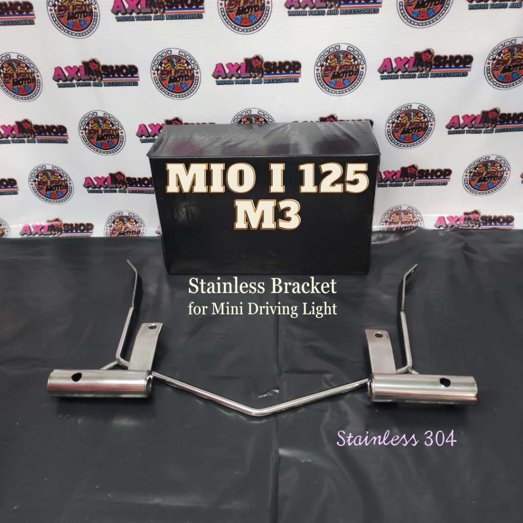 Mio I 125 / M3 mini driving light bracket, 304 stainless MDL bracket ...
