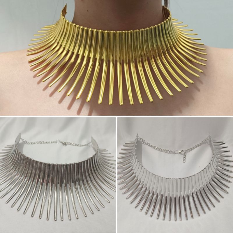 choker necklace, for costume, ancient and Egyptian costume, metal ...