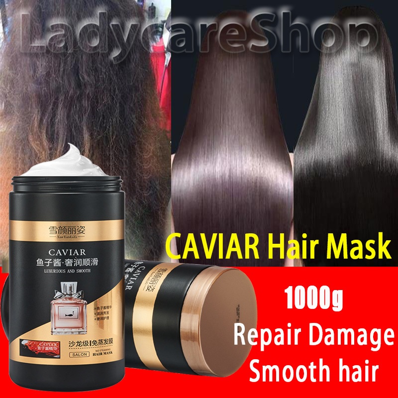 CAVIAR Hair Mask Perfume Repair Rebonded Damage Frizzy Keratin Hair ...