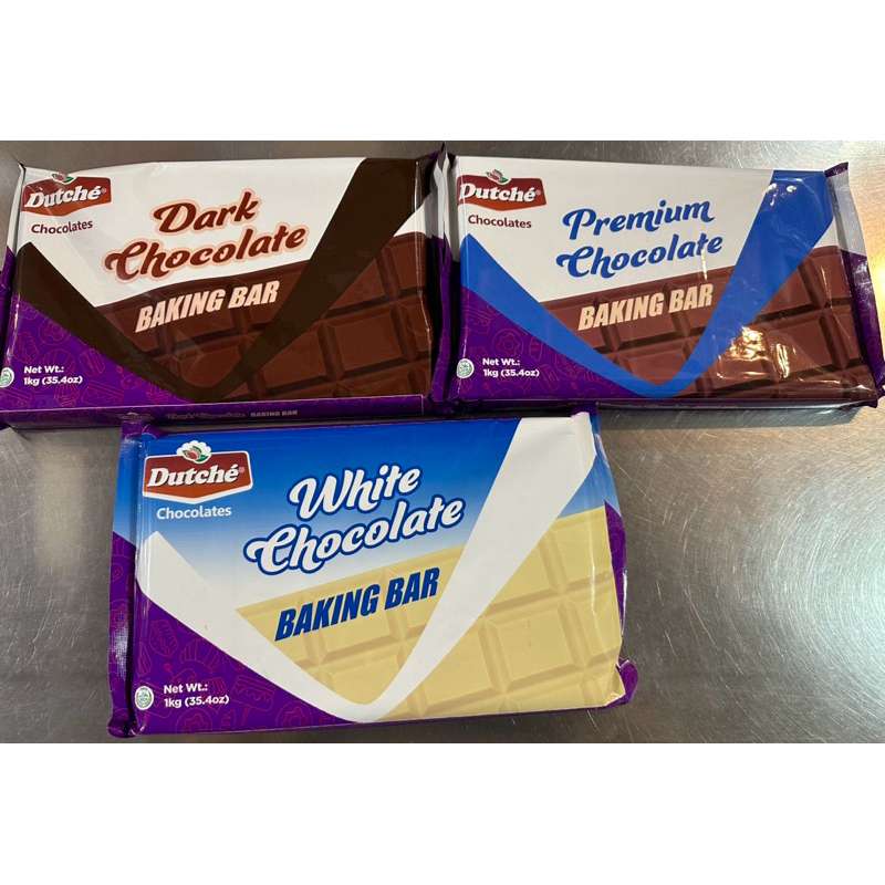 Dutché Baking Bar 1kg Dark / Milk / Premium Chocolate | Shopee Philippines