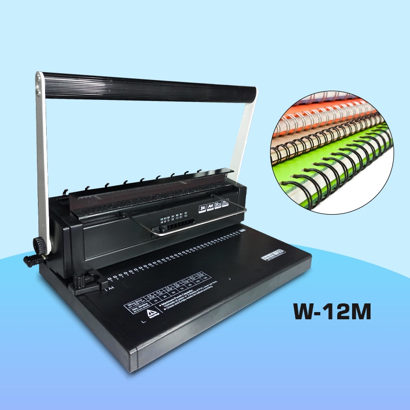 Wire Binding Machine Q-W12M A4 Size Heavy Duty Binder 3:1 Pitch Double ...