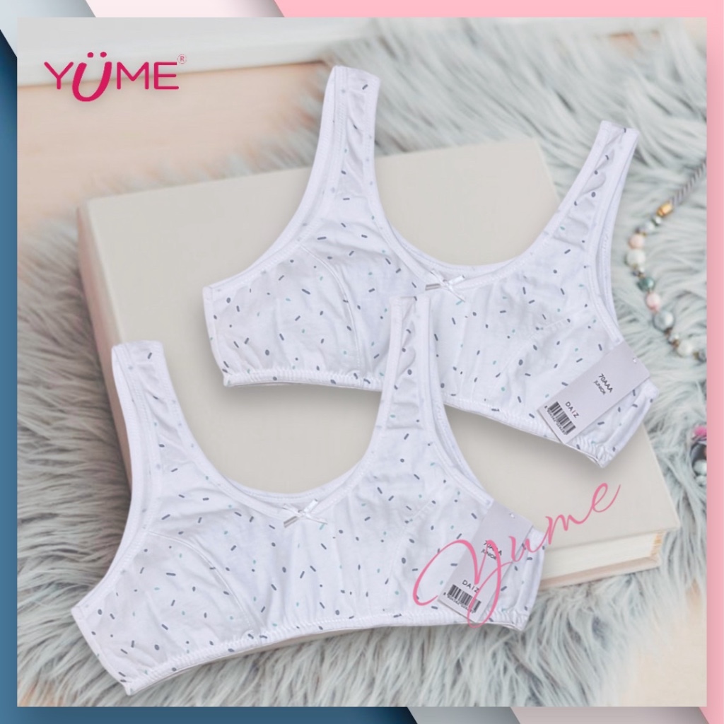 YUME HIGH QUALITY BREATHABLE NON PAD COTTON SANDO BRA FOR KIDS GIRL INNERWEAR #YBB04 | Shopee ...