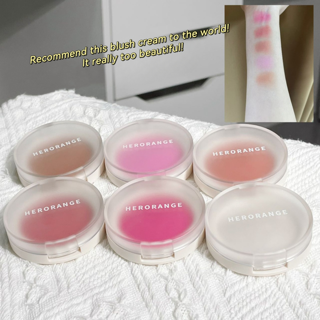 Fun Live NEW Herorange Red color soft light blusher cream | Shopee ...