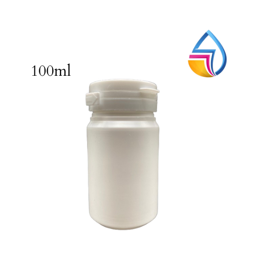 100ml TEAR OFF Cap HDPE White Medicine Bottles (good for capsules ...