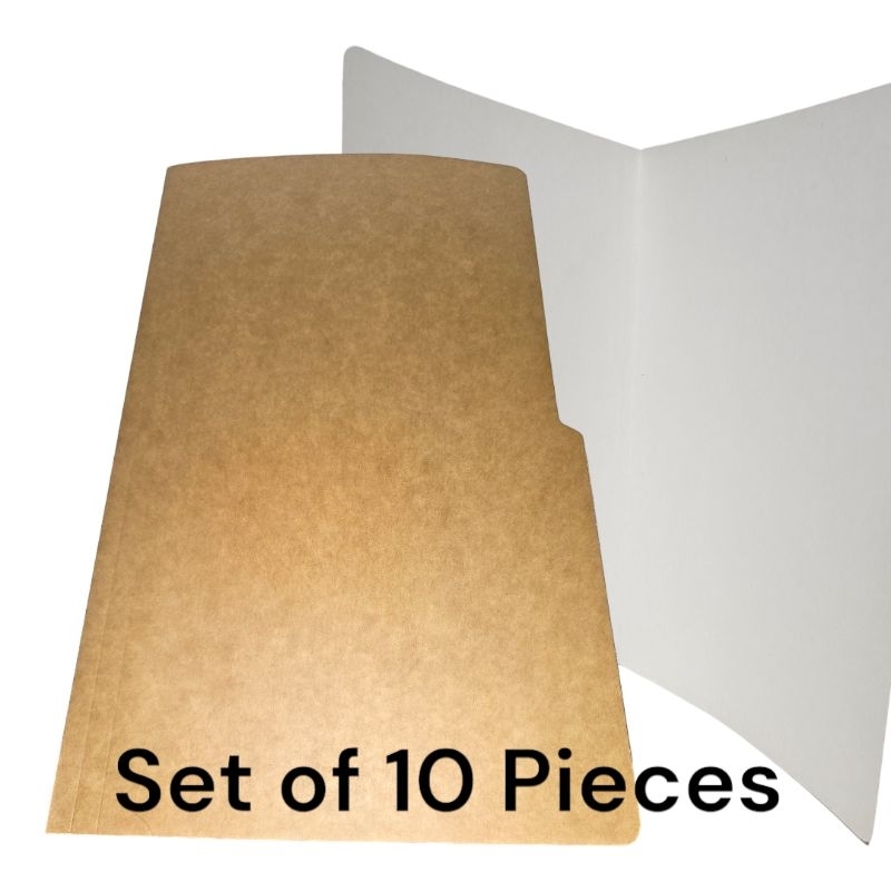 Bonus Kraft Folder 14 Points with White Tab Set of 10 Pieces | Shopee ...
