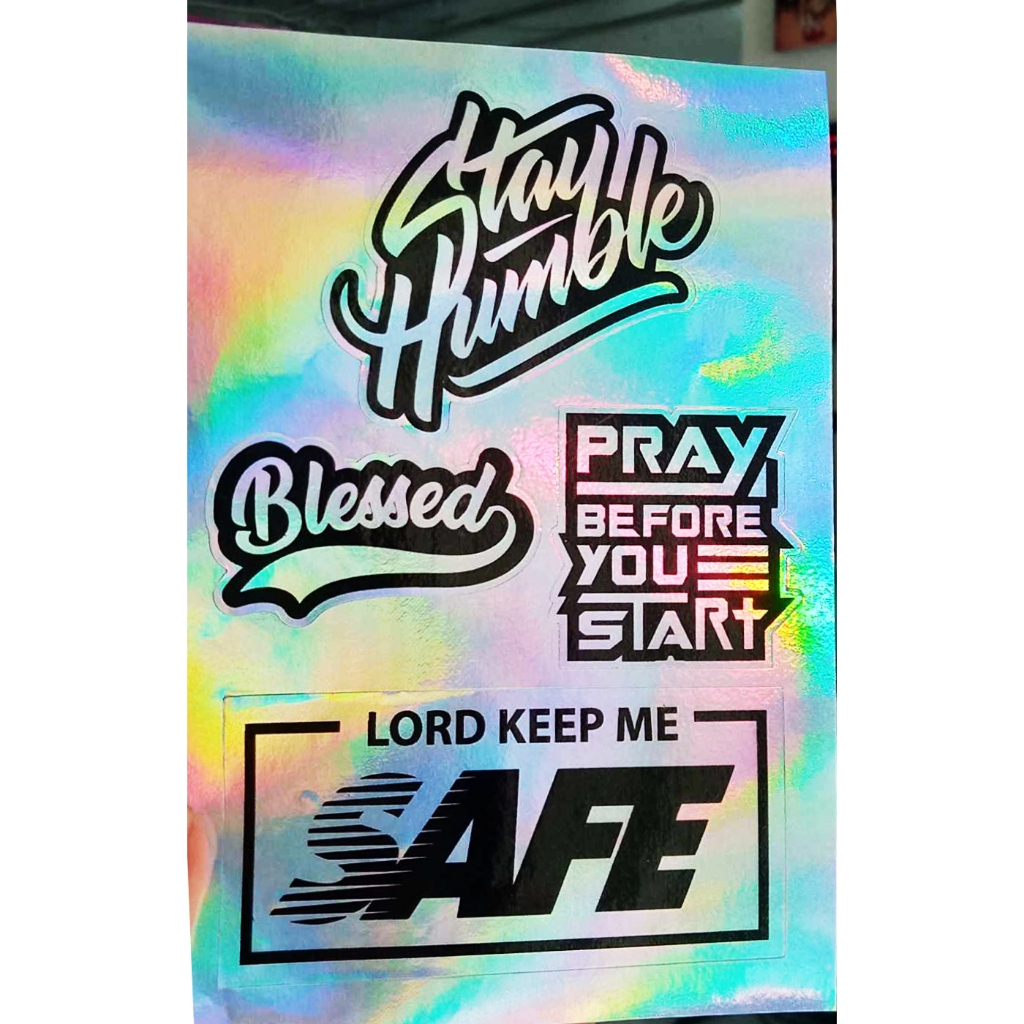 Stay Humble Sticker Set Hologram | Shopee Philippines