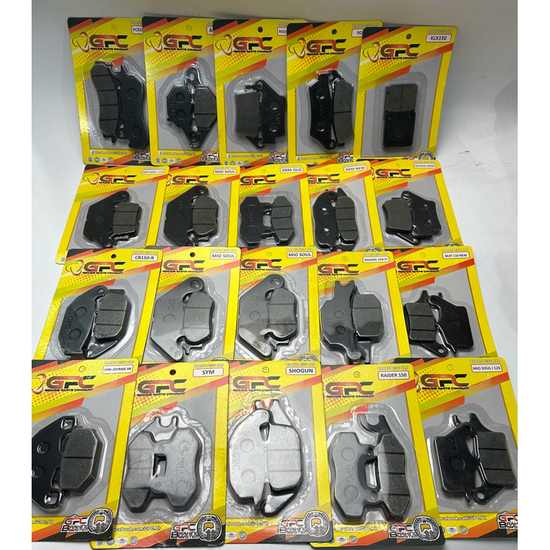 gpc brake disc pad assorted model | Shopee Philippines