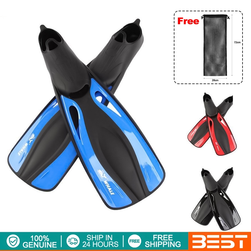 Diving Flippers Swimming Training Fins Underwater Scuba Snorkeling ...