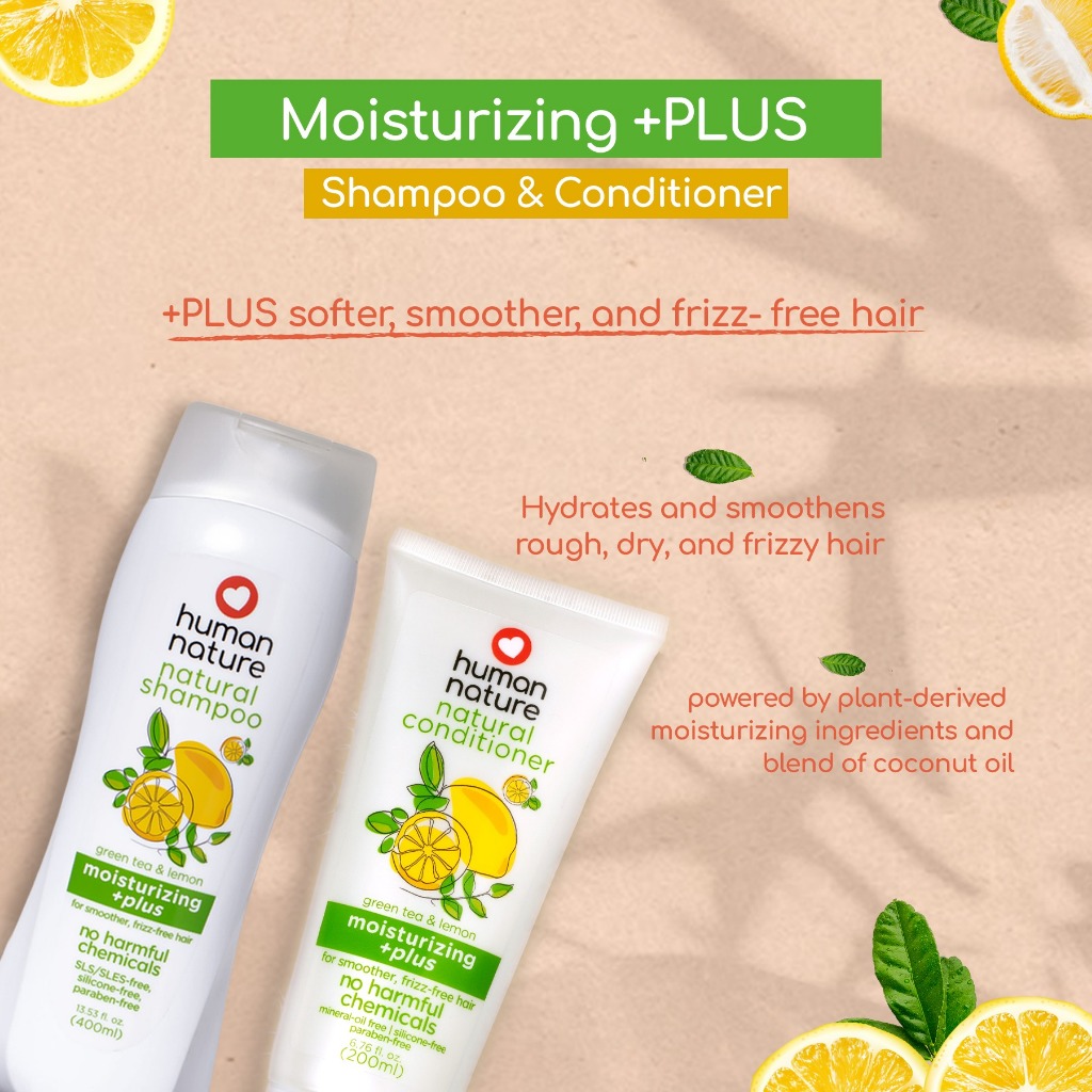 Human Nature Moisturizing Plus Conditioner Green Tea Fight Frizzy Hair ...
