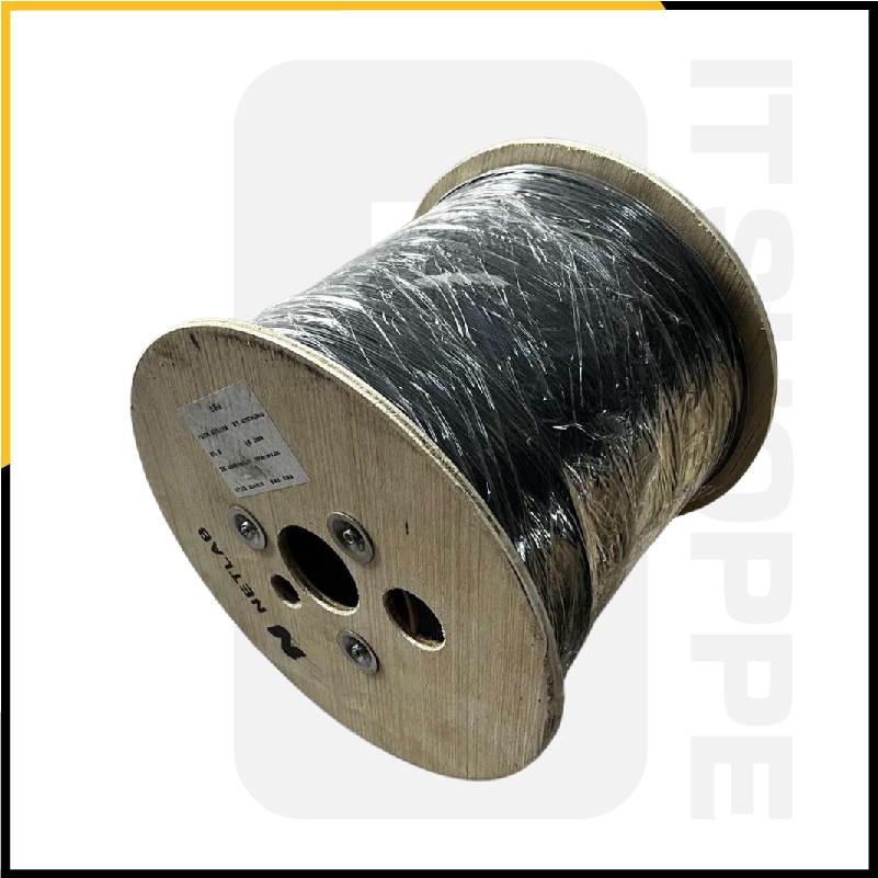 Fiber Optic Cable Single Core 1km 1000m Black Outdoor FOC FTTH Cable ...