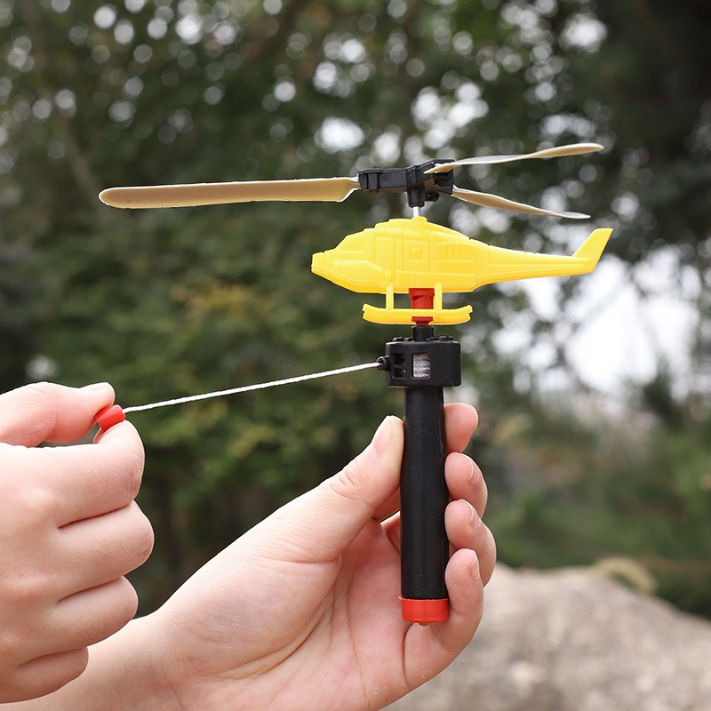 Mini Helicopter Wind Spinner Toys For Kids Flying Toy Plane Outdoor ...