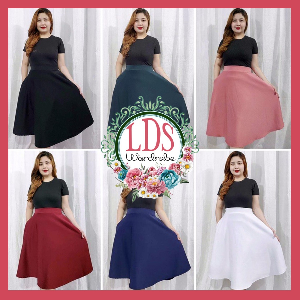 LDS - Balloon Skirt Plain Colors - Regular Size (CAN FIT TO: 25 to 33 ...
