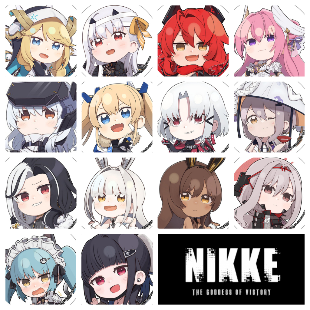 UPDATED Nikke Goddess of Victory Anime: Chibi Style Button Pin 1.75 ...