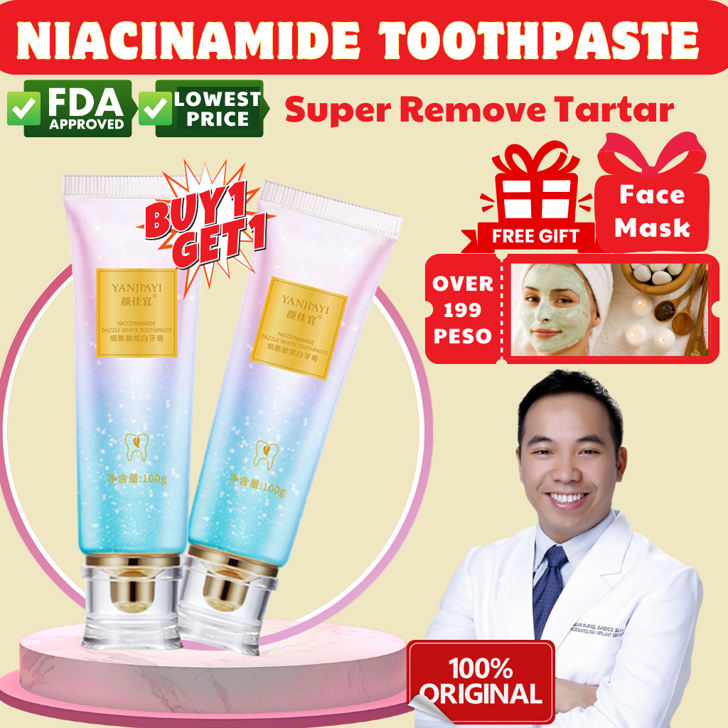 Niacinamide Toothpaste Aquacool Whitening Toothpaste Cleaning Removes ...