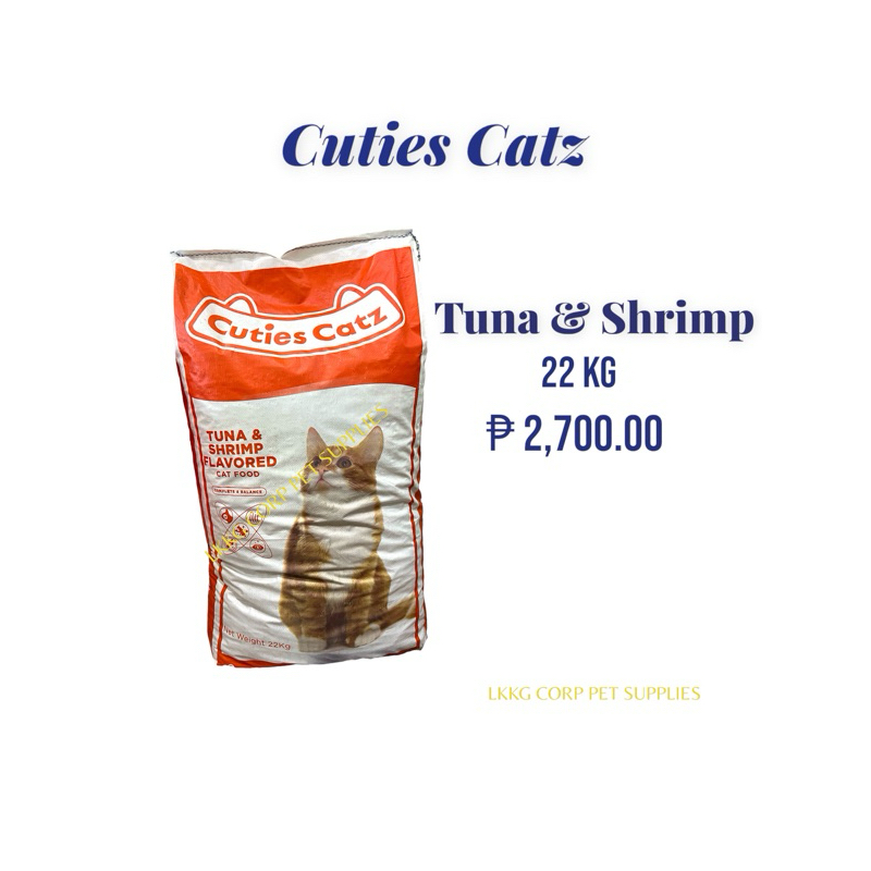 Cuties Catz 22kg by sack original packaging cat food (SALMON NOW ...