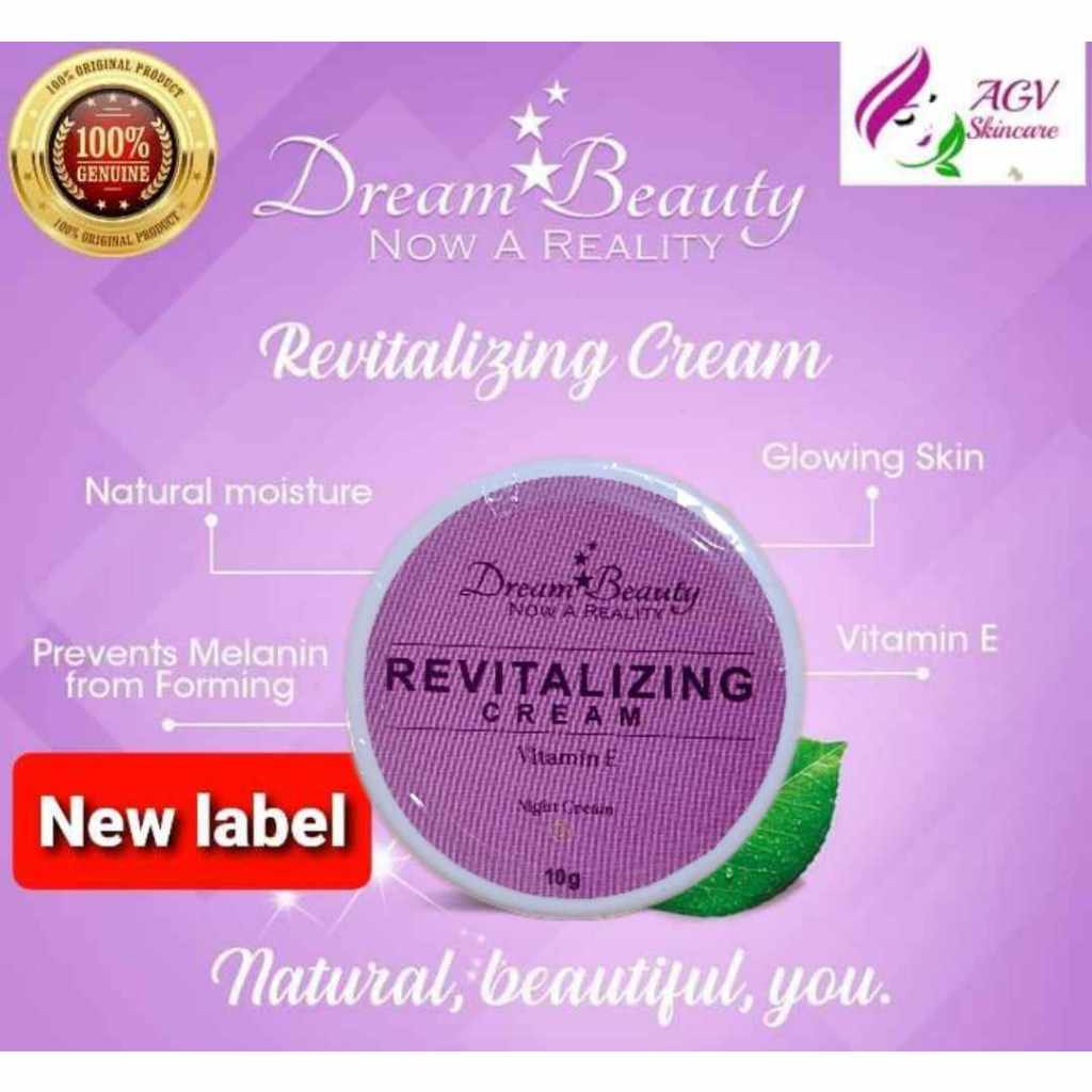 DREAM BEAUTY REVITALIZING CREAM WITH VITAMIN E 10 GRAMS. NEW LABE;L ...