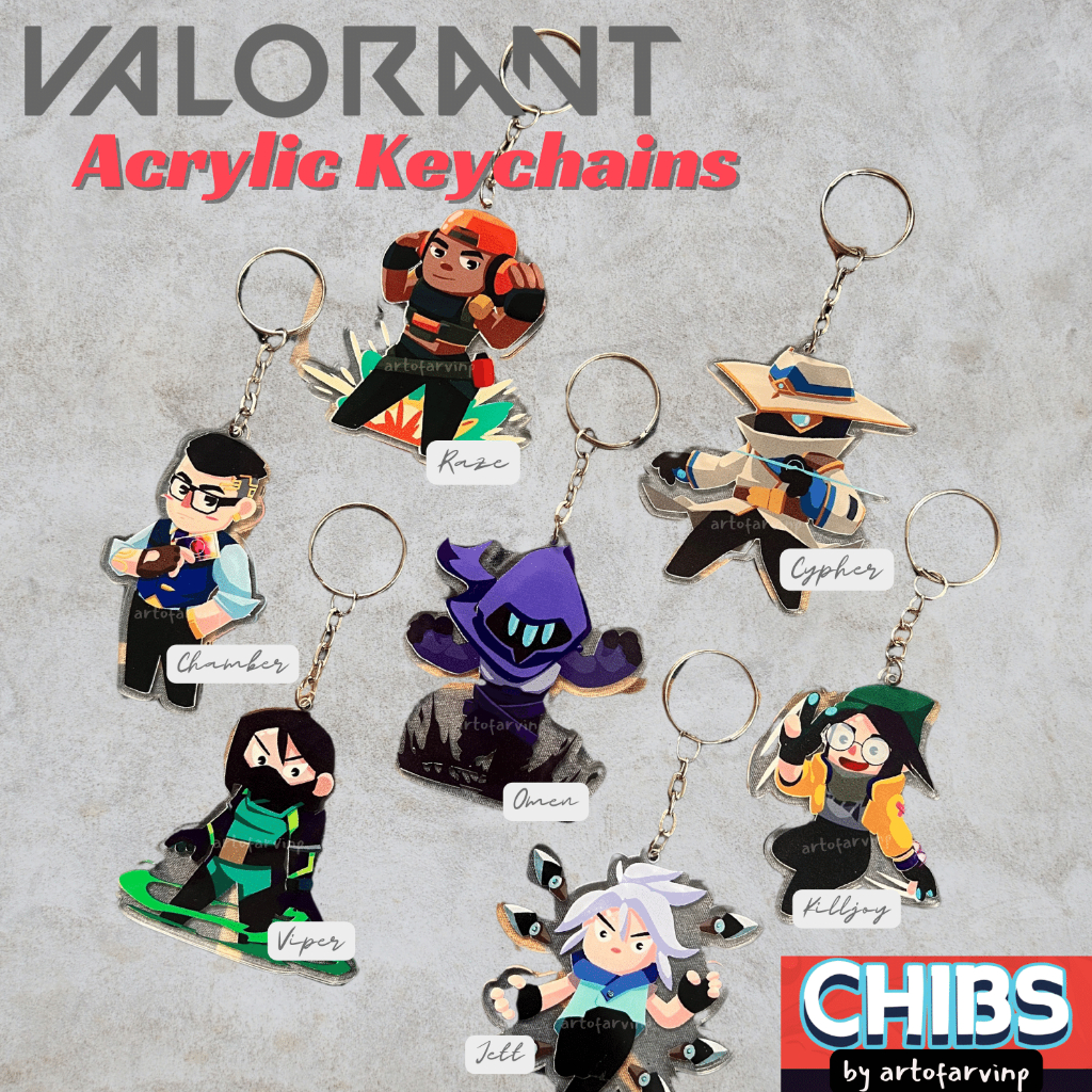 Valorant Agents Acrylic Keychains | Shopee Philippines