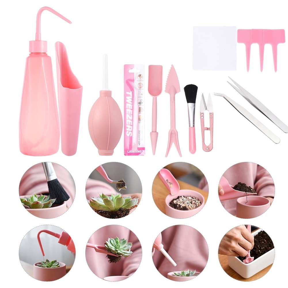 14pcs Care Potted Planting Gardening Tool Kit succulent garden tools ...