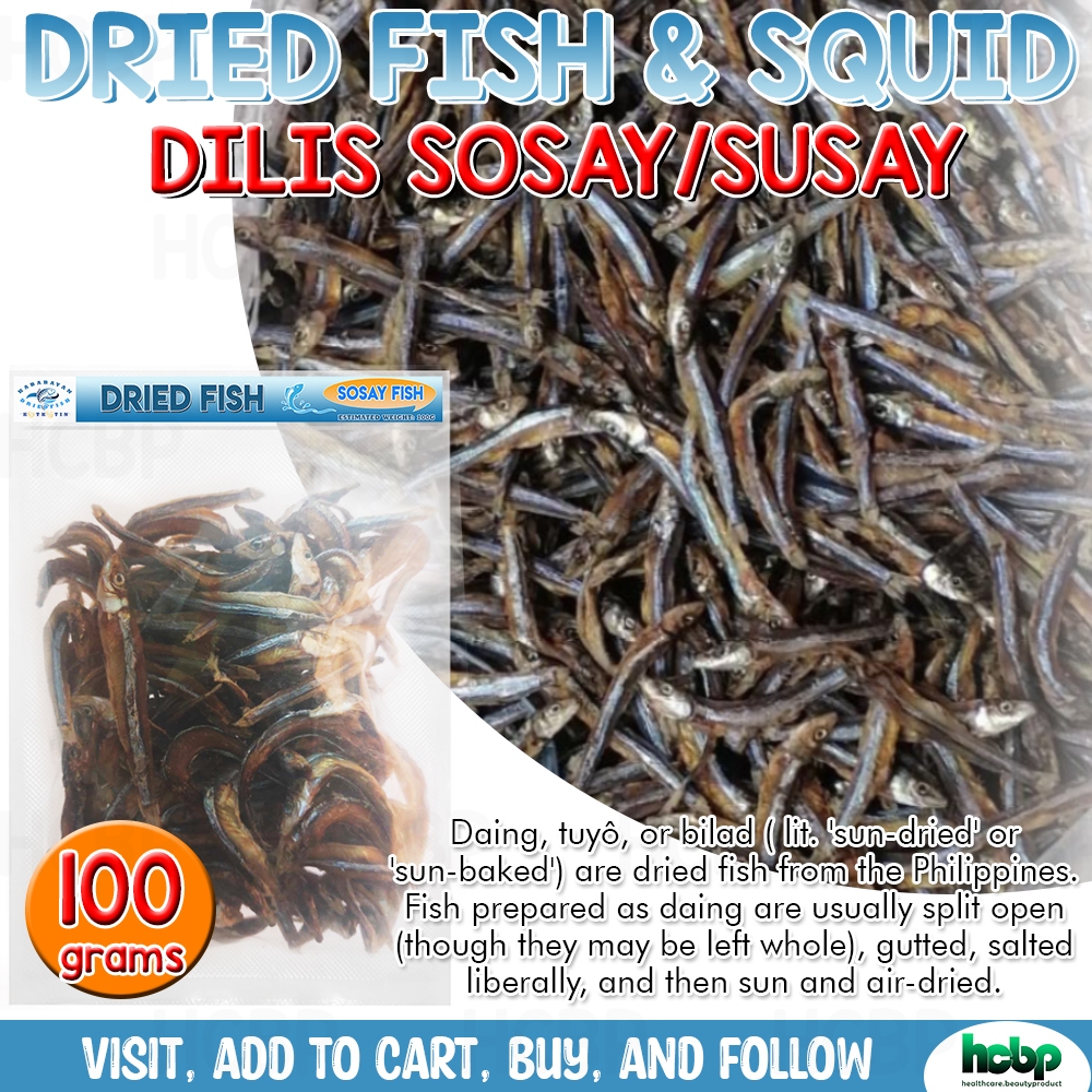 Dried Fish Dilis Susay / Sosay 100g / 200g Dried Anchovies / Gourmet ...