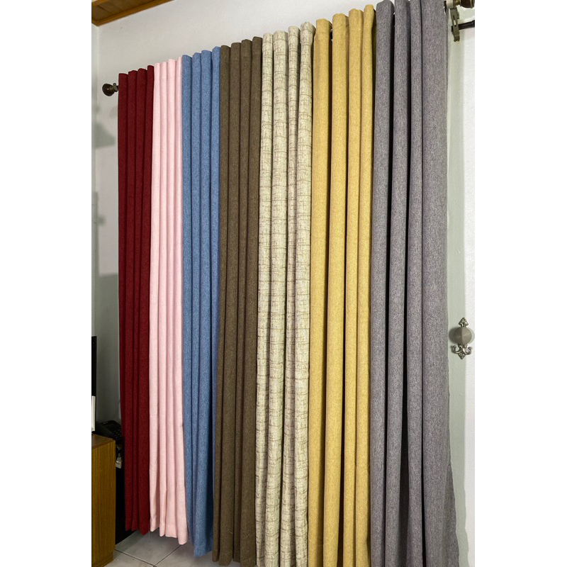 NEW! 1 PANEL KOREAN WOVEN SEMI-BLACK OUT CURTAIN (KOREAN FABRIC : 58" x ...