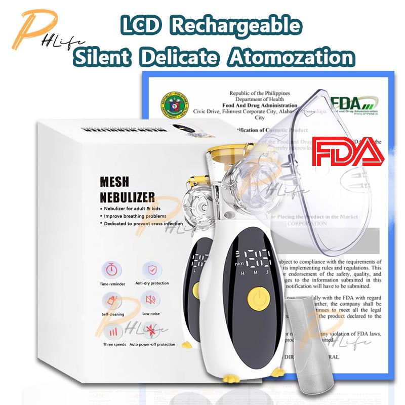 phLife Rechargeable Portable Nebulizer For Asthma Inhaler Nebulizer ...