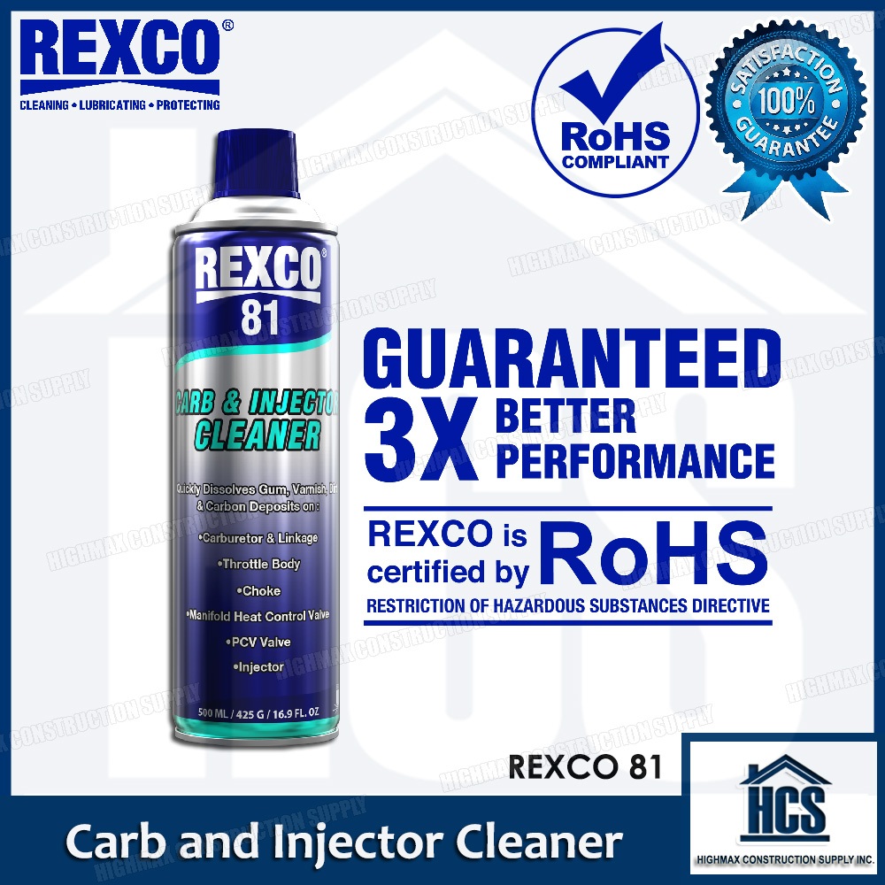 REXCO 81 Carburetor and Injector Cleaner (300ml | 500ml) | Shopee ...