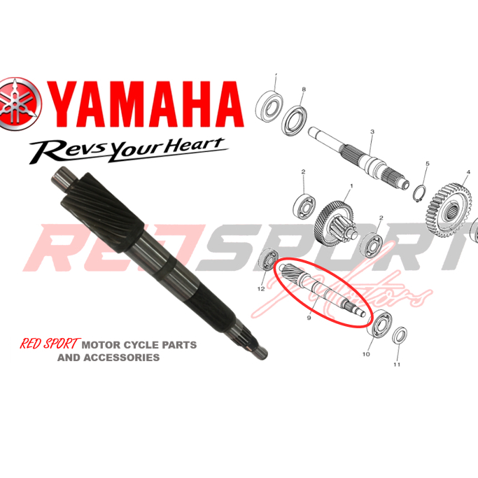 PRIMARY DRIVE GEAR FOR NMAX/AEROX B65-E6111-01 YAMAHA GENUINE PART ...