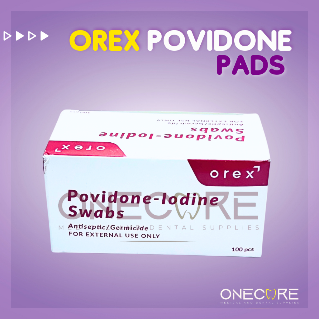 Orex Povidone Swabs/ Pad (Sold Per Box) 100 pads | Shopee Philippines