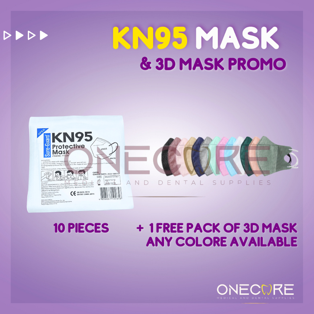 [Promo] KN95 Mask + Free 1Pack of 3D Mask | Shopee Philippines