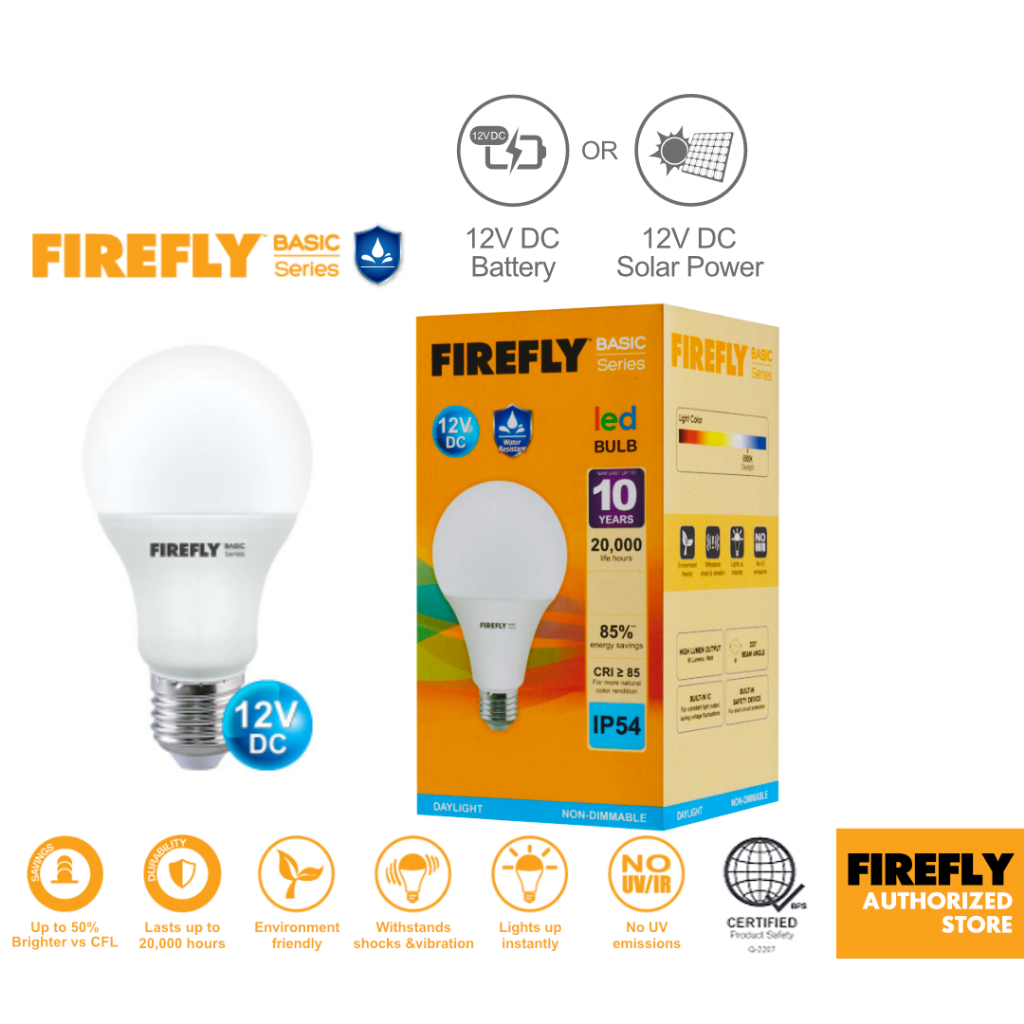 Firefly Basic Series 12V DC LED Light Bulb Lamp | Shopee Philippines