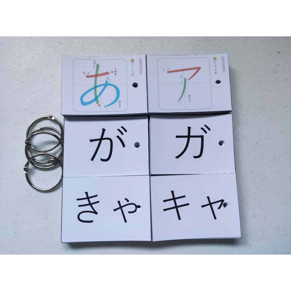 HIRAGANA AND KATAKANA FLASHCARDS WITH ADDITIONAL COMBINATION | Shopee ...