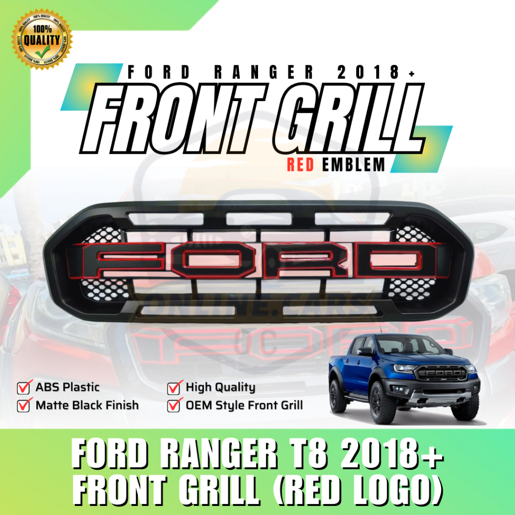 OC - FORD RANGER Raptor 2018-2021 T8 PX MK3 XL XL+ XLS XLT Pickup Front ...