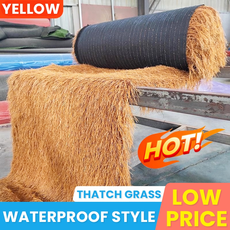 Simulated thatched lawn Heat insulation, sun protection, fire ...