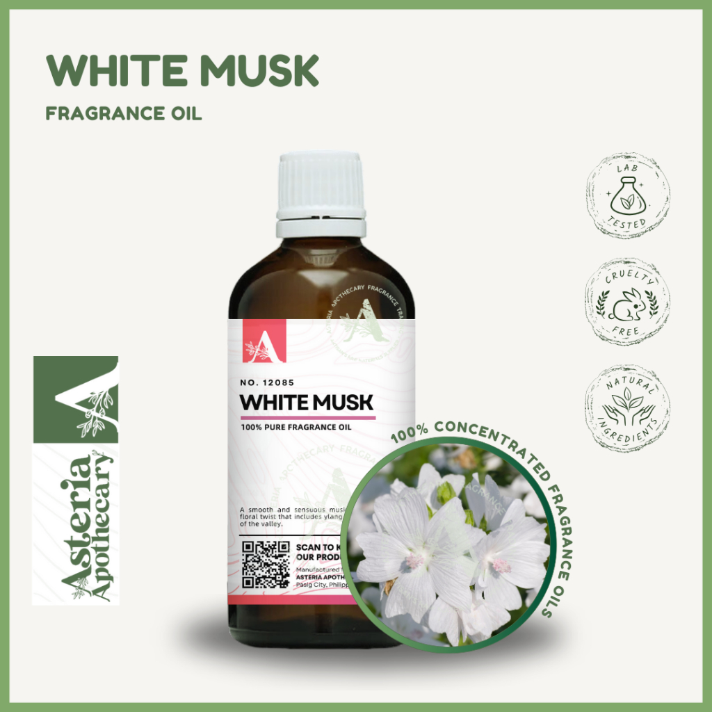 White Musk Fragrance Oil (30ML & 100ML) for Soap, Candles & Cosmetics ...